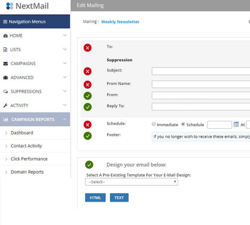 NextMail – Next Generation Email Marketing - Hosted or On-Premise